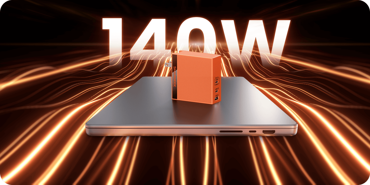Sharge 140W PD3.1 Fast Charging for MacBook Laptop Adapter GaN Charger ...