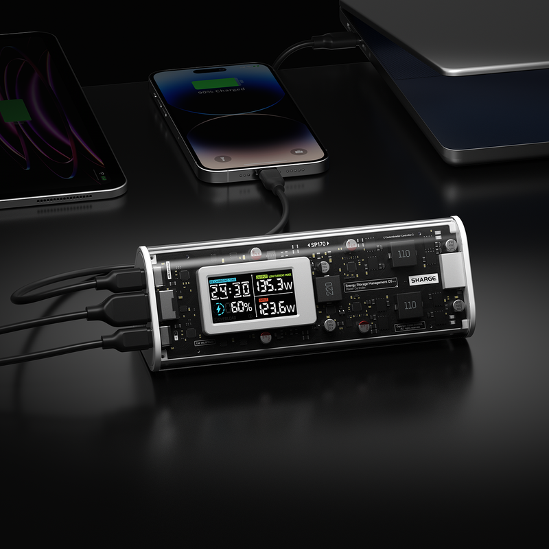 Shargeek 170 Power Bank 24,000mAh 170W Portable Charger IP66 Water ...