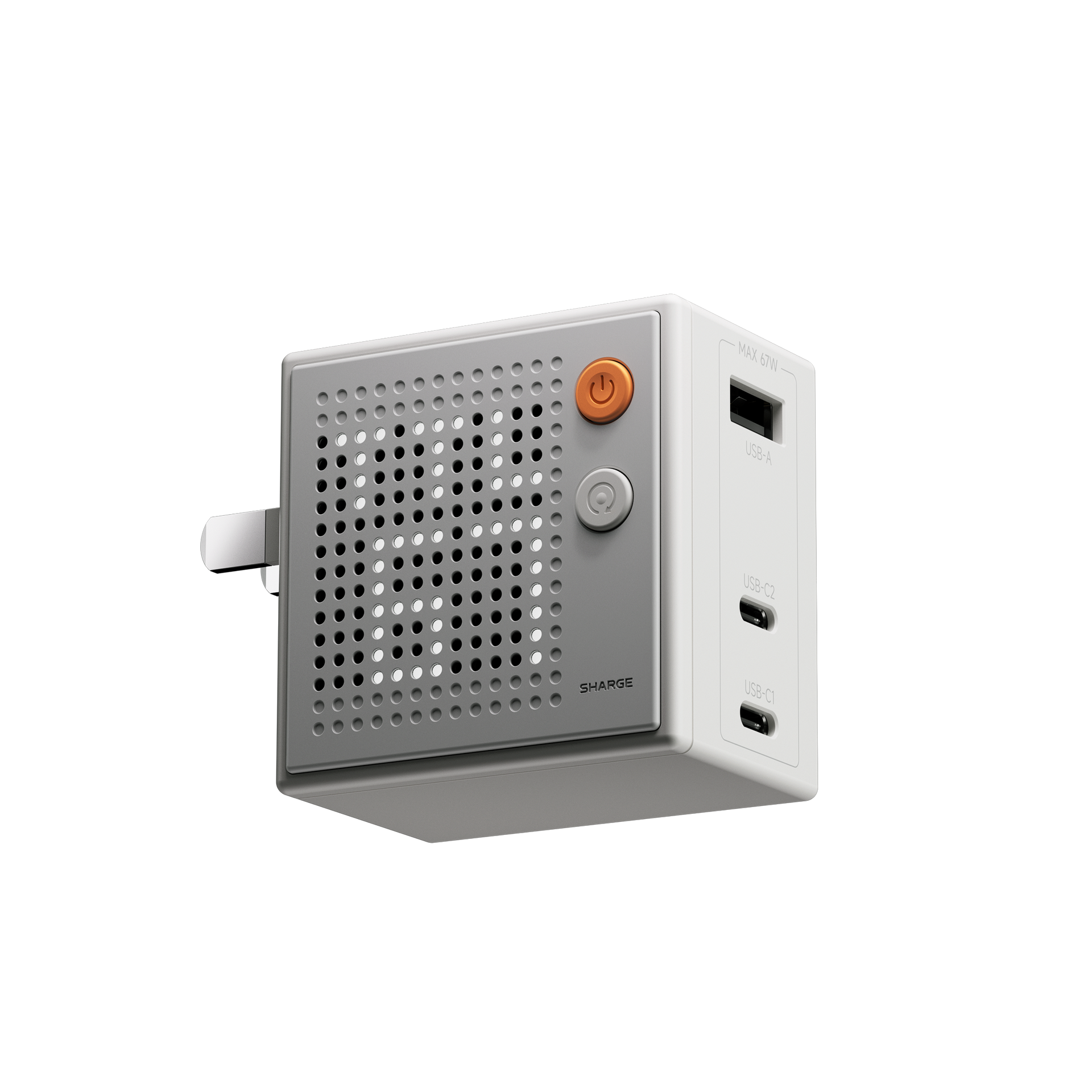 SHARGE Pixel 100 / 140 GaN Charger (67/100/140W, 3 Ports,Dot-Matrix Di