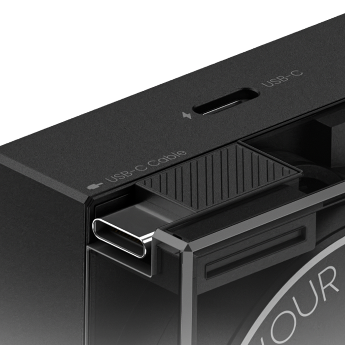 SHARGE Retractable 65 Charger Dual-ports design with built-in USB-C ...