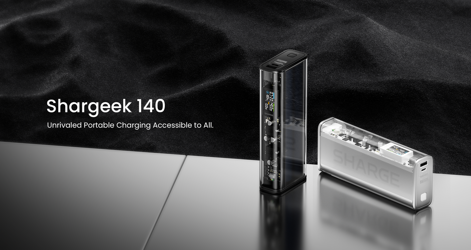 Shargeek 140 Power Bank 140w Output 20,000 mAH Portable Charger – SHARGE