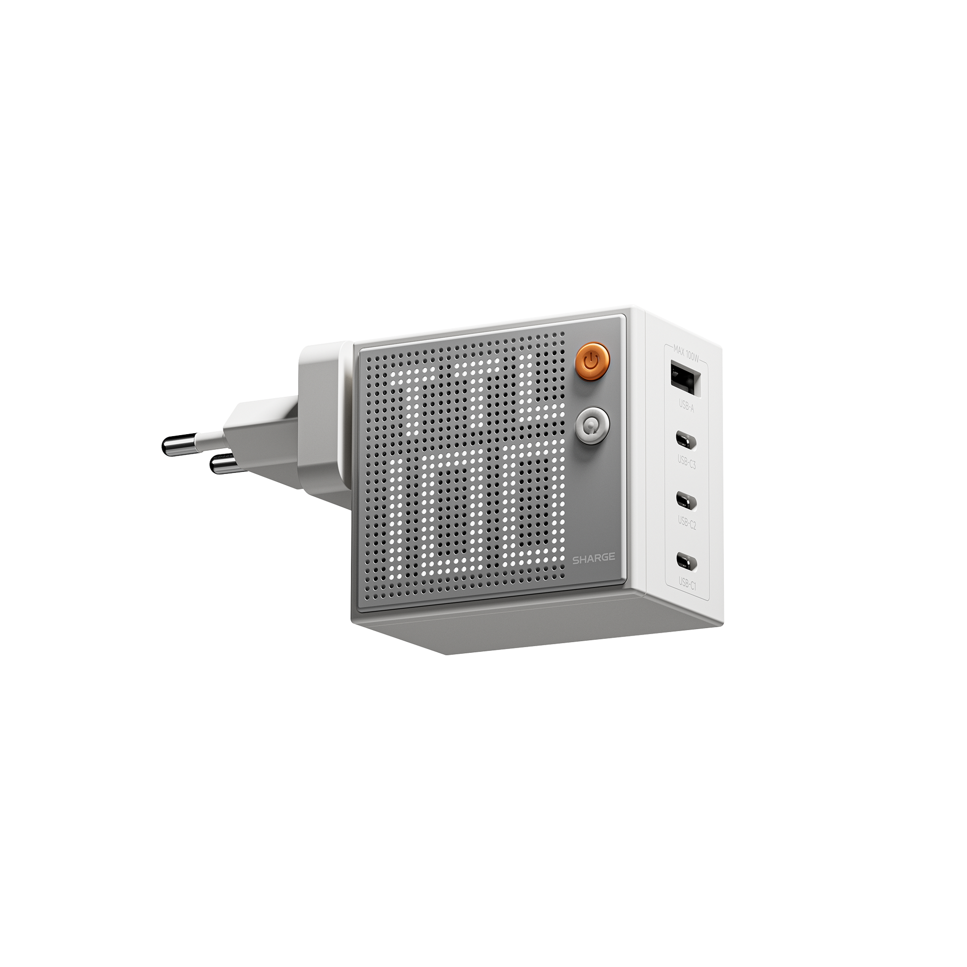 SHARGE Pixel 100 / 140 GaN Charger (67/100/140W, 3 Ports,Dot-Matrix Di