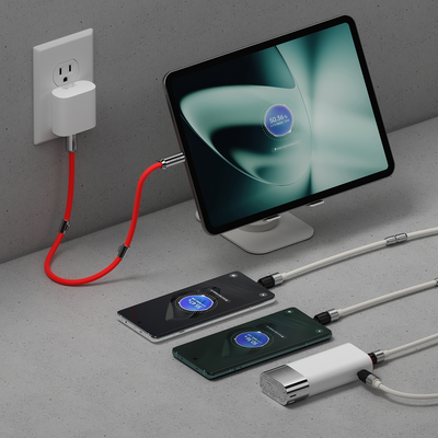 SHARGE Pouch 3 in 1 Power Bank 10,000mAH All-day Capacity with OnePlus