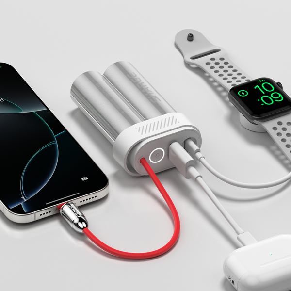 SHARGE Pouch Mini Power Bank 10,000mAh Built-in USB-C cable 22.5W