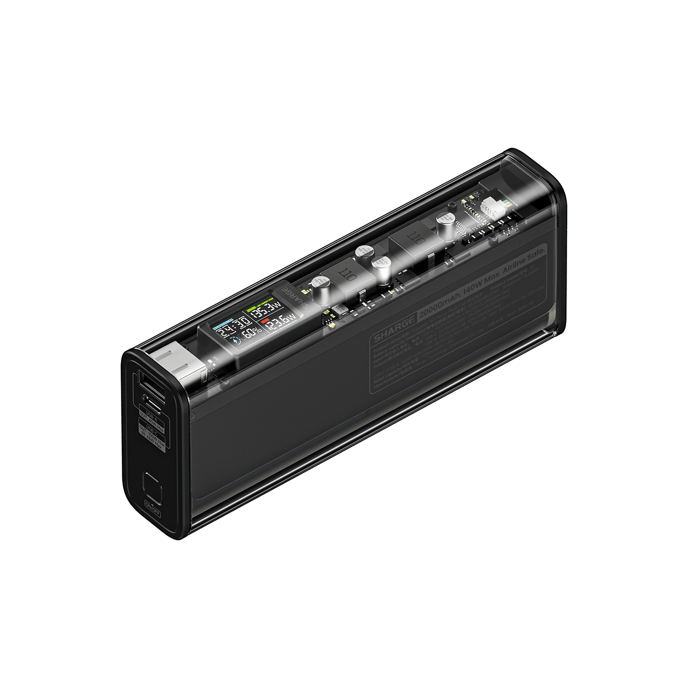 Shargeek 140 Power Bank 140w Output 20,000 mAH Portable Charger