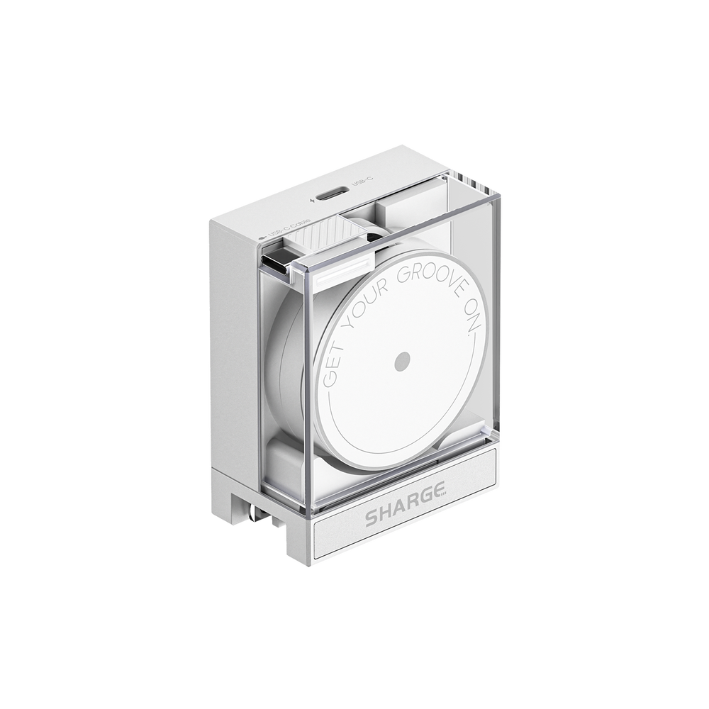 SHARGE Retractable 65 Charger Dual-ports design with built-in USB-C ...