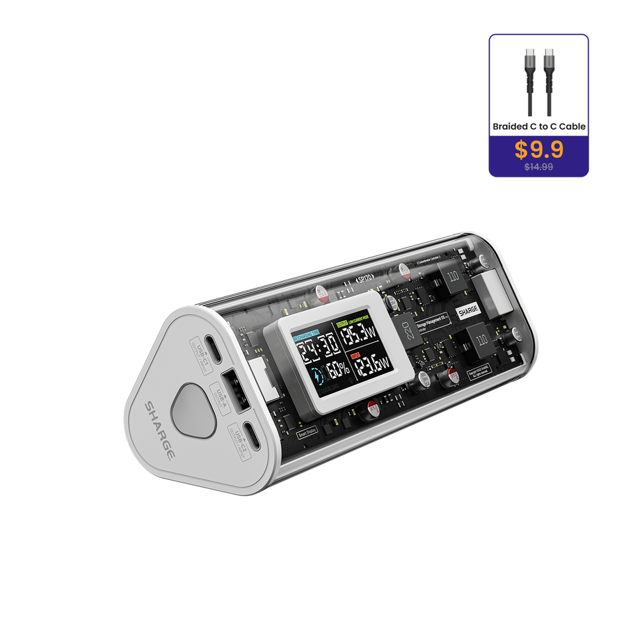 SHARGE Disk 10Gbps 2230 M.2 NVMe SSD Enclosure Active Cooling Fan Cable ...