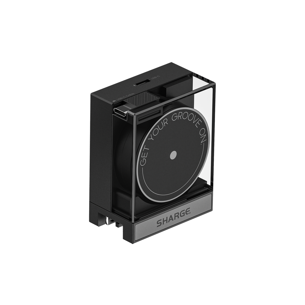 SHARGE Retractable 65 Charger Dual-ports design with built-in USB-C ...