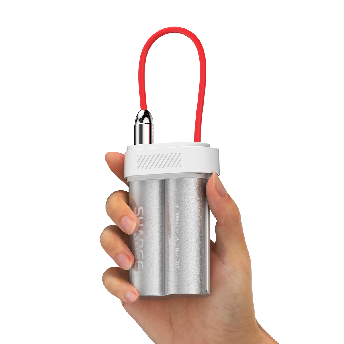 SHARGE Pouch Mini Power Bank 10,000mAh Built-in USB-C cable 22.5W