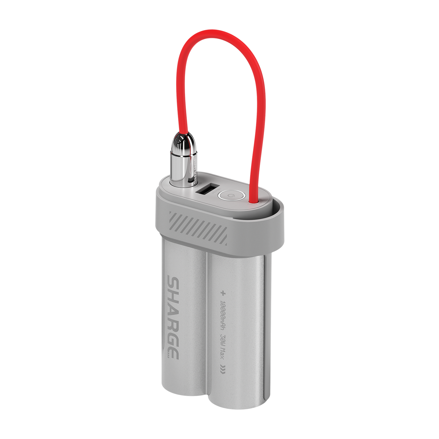 SHARGE Pouch Mini Power Bank 10,000mAh Built-in USB-C cable 22.5W