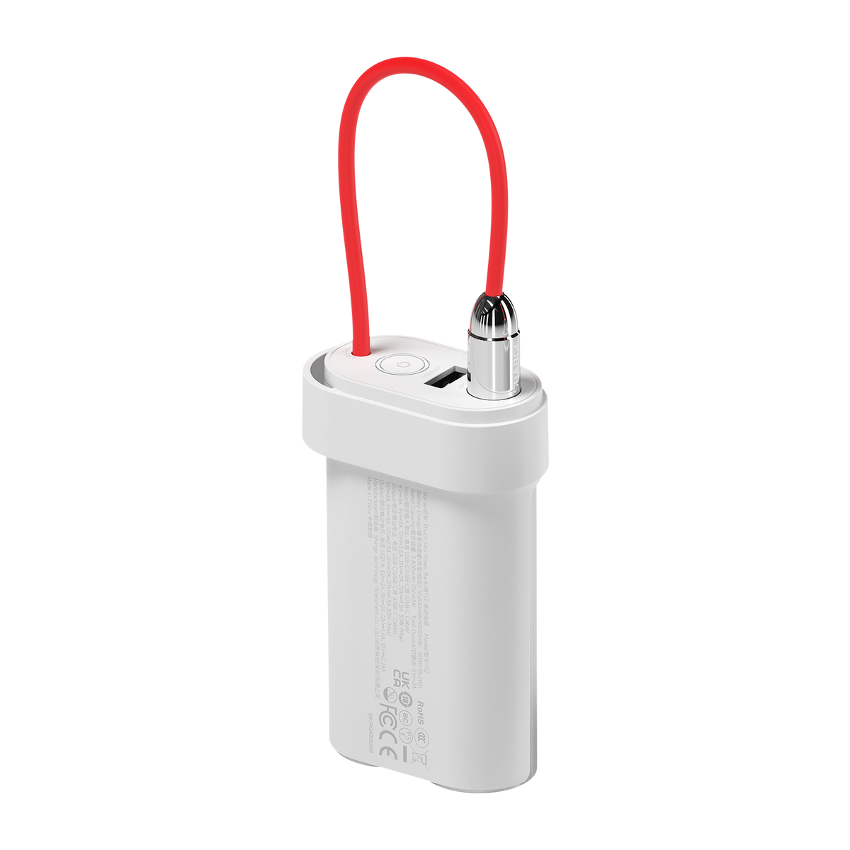 SHARGE Pouch Mini Power Bank 10,000mAh Built-in USB-C cable 22.5W