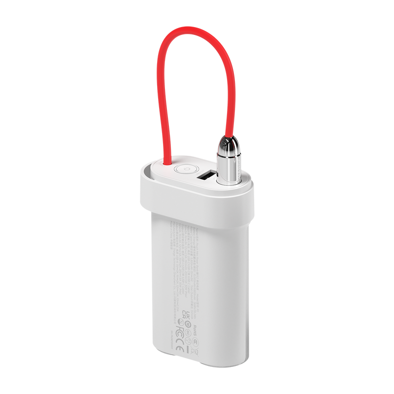 SHARGE Pouch Mini Power Bank 10,000mAh Built-in USB-C cable 22.5W