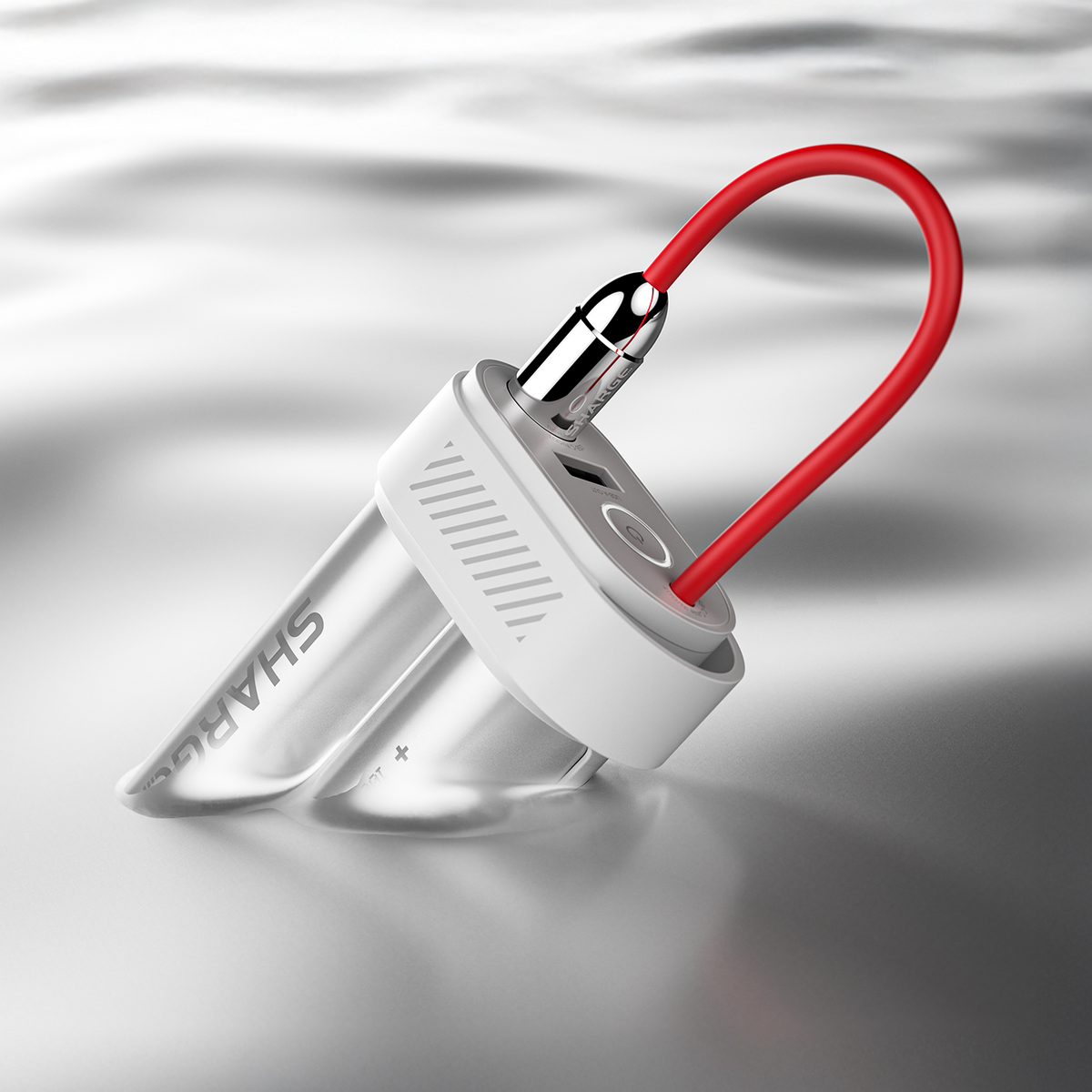 SHARGE Pouch Mini Power Bank 10,000mAh Built-in USB-C cable 22.5W