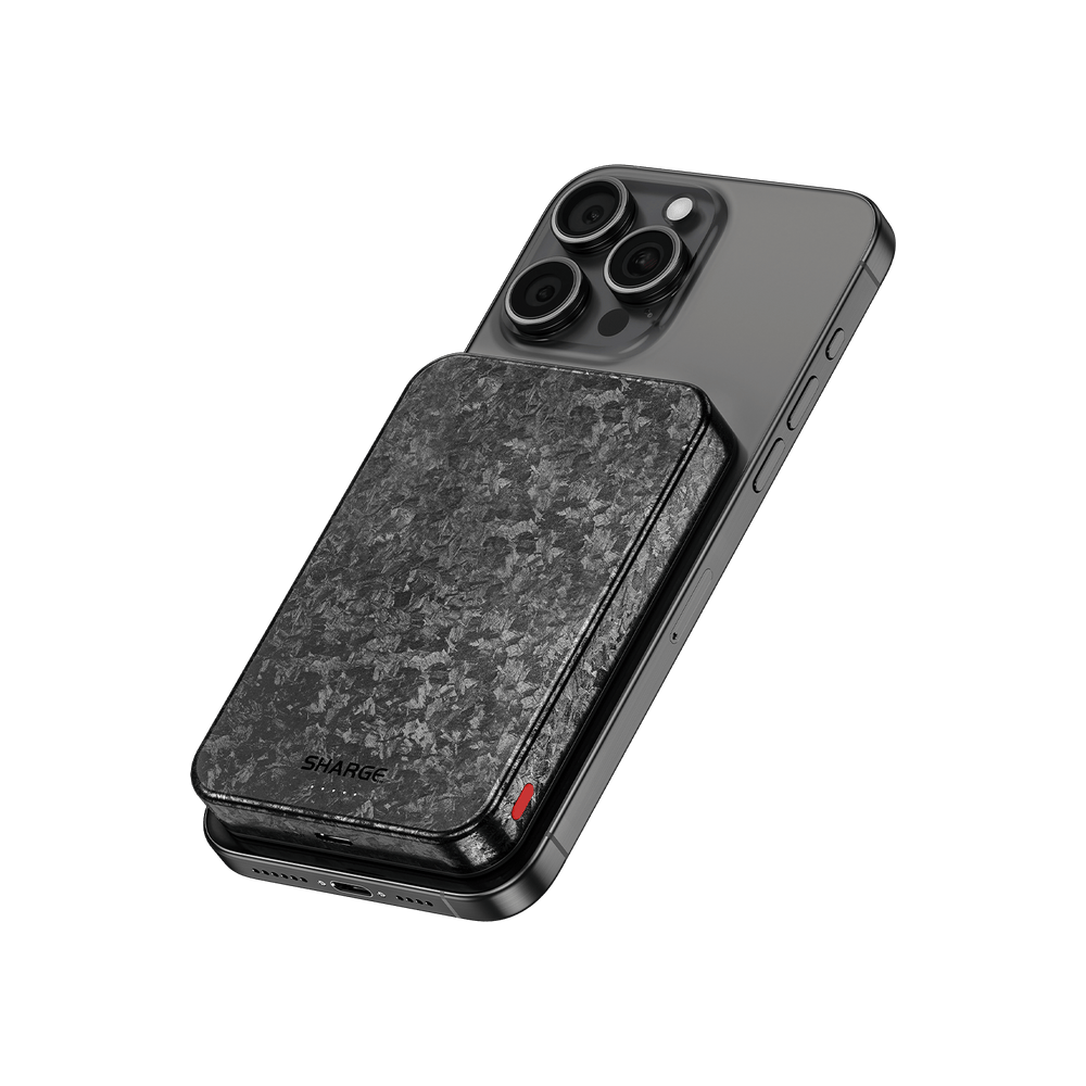SHARGE CarbonMag (10K) Power Bank Qi2 certified Carbon Fiber 10,000mAh